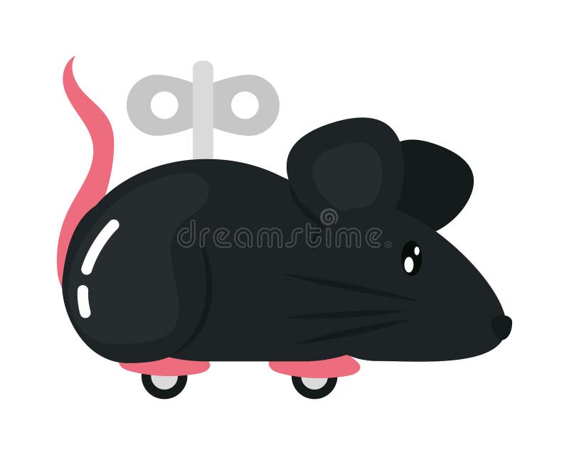 Rope mouse joke toy stock vector. Illustration of humor - 273085324
