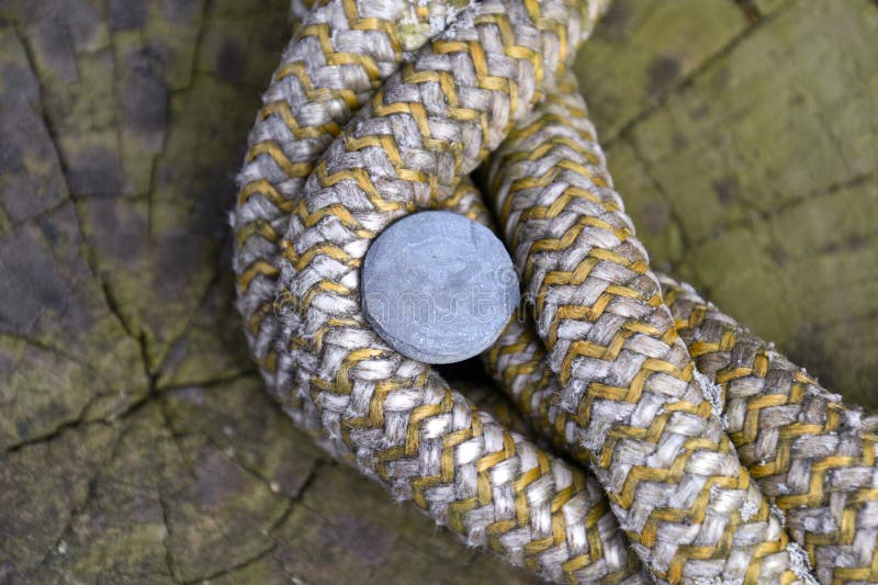 Rope and nail stock image. Image of nail, anchoring - 315793547