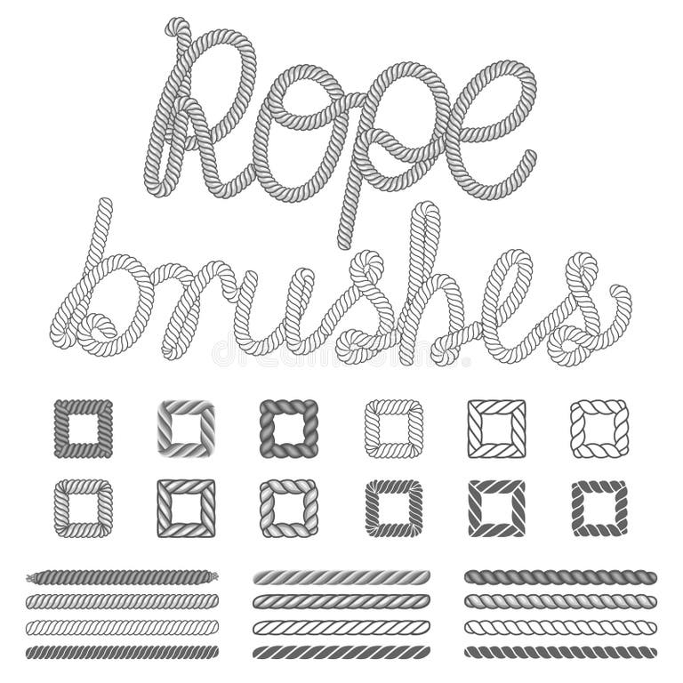 Rope Brush Set Stock Illustrations – 1,535 Rope Brush Set Stock ...