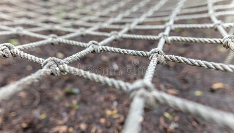 Rope net as an attraction stock photo. Image of outdoor - 227221484