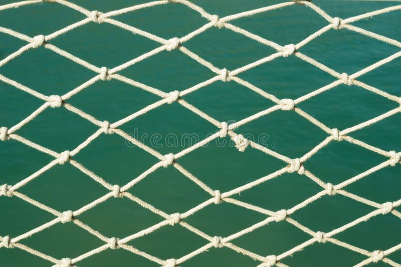 Rope Net with Knots Background Stock Photo - Image of line, grid: 131274872