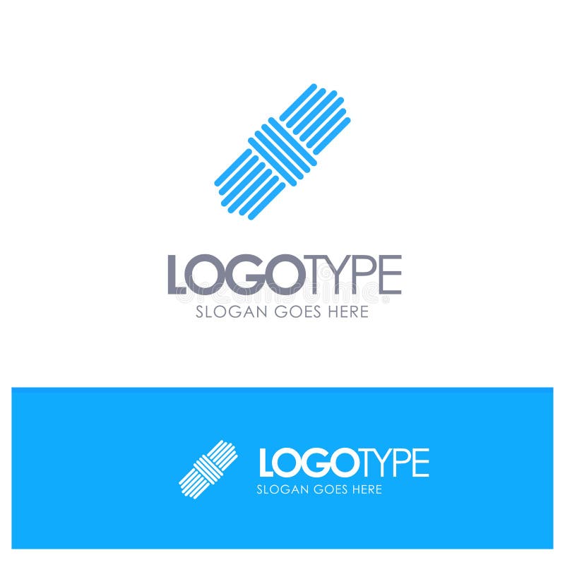 Rope, Pack, Set Blue Logo Vector Stock Vector - Illustration of design ...