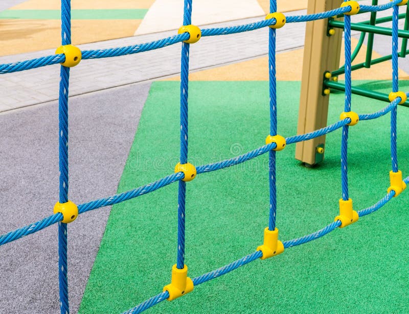 Rope for playground stock photo. Image of green, cord - 99225536