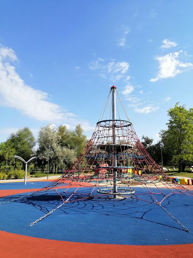 Rope Playground Park for Children Stock Image - Image of nature ...