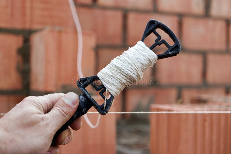 Rope Plumb for Even Brickwork. Compliance with the Correct Laying of ...
