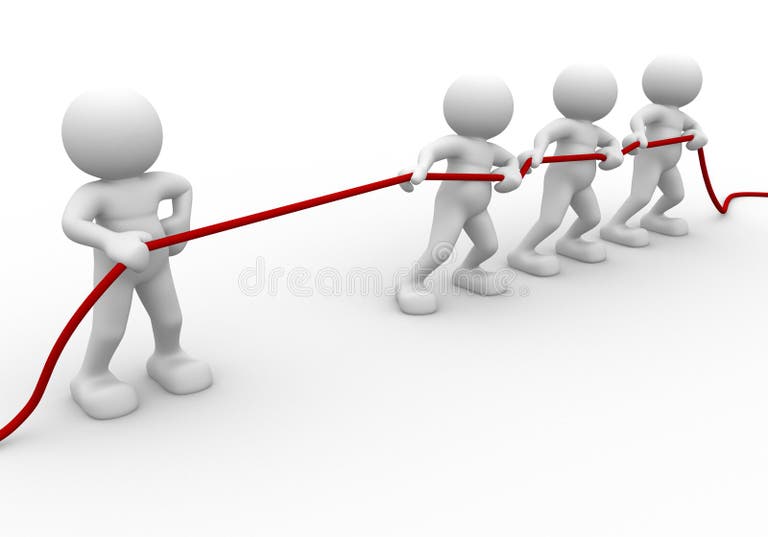 3d People Pulling Rope Stock Illustrations – 115 3d People Pulling Rope ...