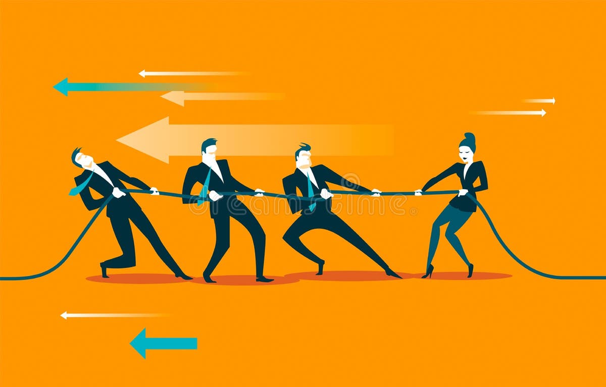 Group Pulling Rope Stock Illustrations – 475 Group Pulling Rope Stock ...