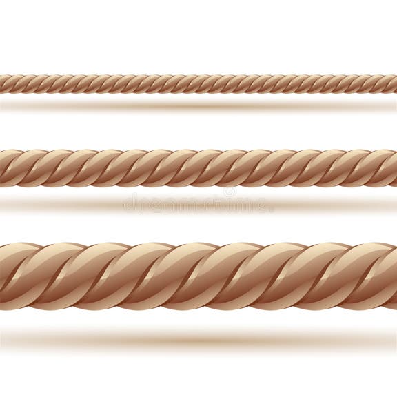 Rope. Seamless stock vector. Illustration of cable, straight - 18082362