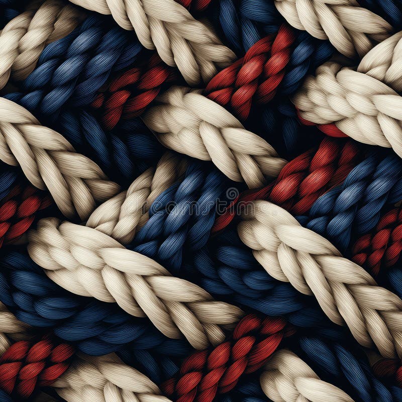 Rope Seamless Pattern. Generate Ai Stock Illustration - Illustration of ...