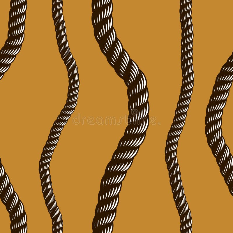Rope Seamless Pattern, Trendy Vector Wallpaper Background. Navy Simple ...