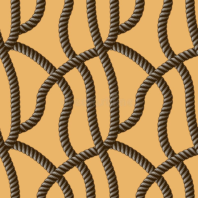 Rope Seamless Pattern, Trendy Vector Wallpaper Background. Usable for ...