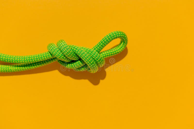 Rope with a Secure Knot. Concept of Reliability and Safety Stock Image ...