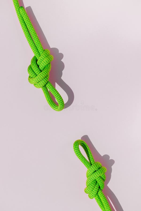 Rope with a Secure Knot. Concept of Reliability and Safety Stock Image ...