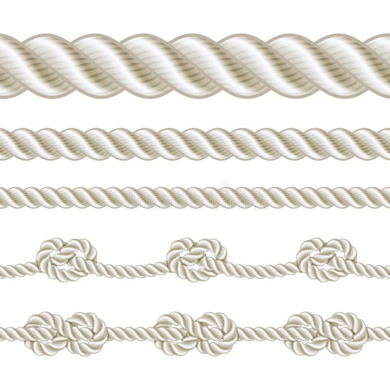 Rope. Seamless Illustration. Stock Vector - Illustration of cable ...