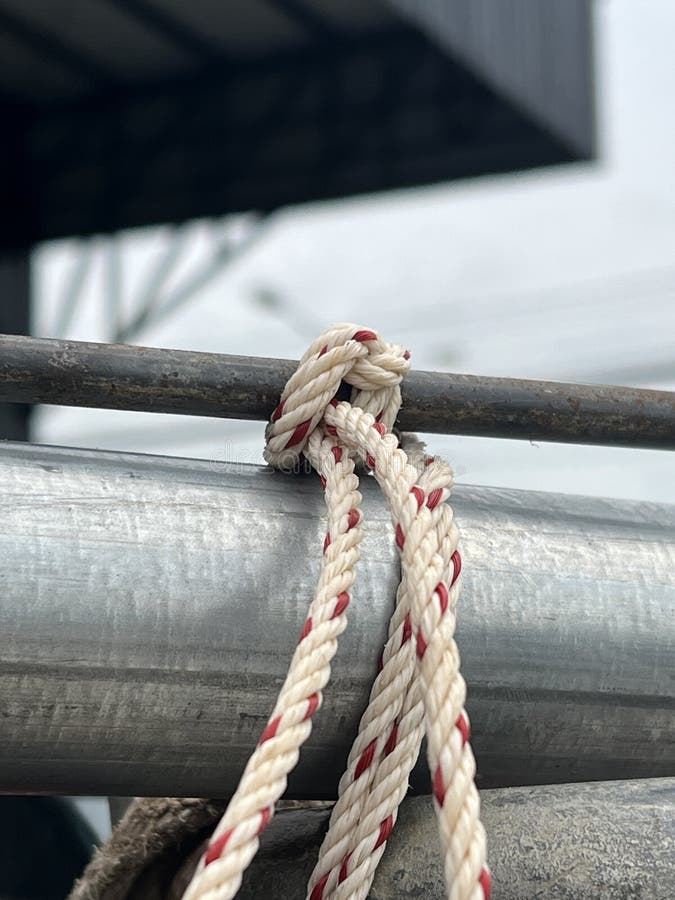 Rope for the Ship in the Sea Stock Image - Image of material, steel ...
