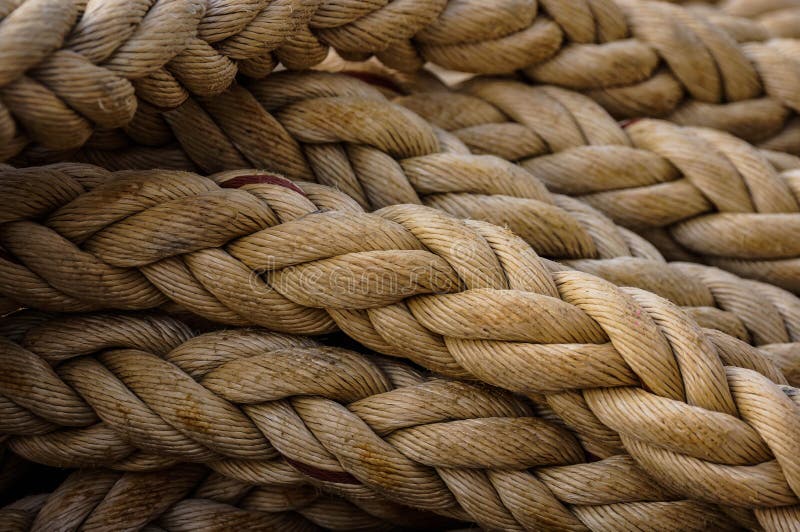Rope on ship stock photo. Image of sailing, cable, string - 34867386