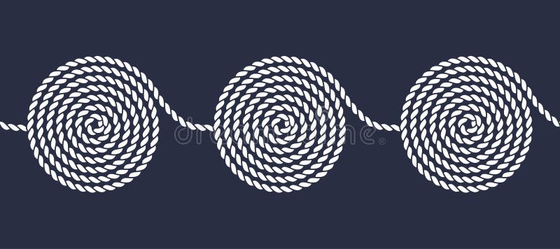 Rope Spiral Seamless Pattern Stock Vector - Illustration of design ...