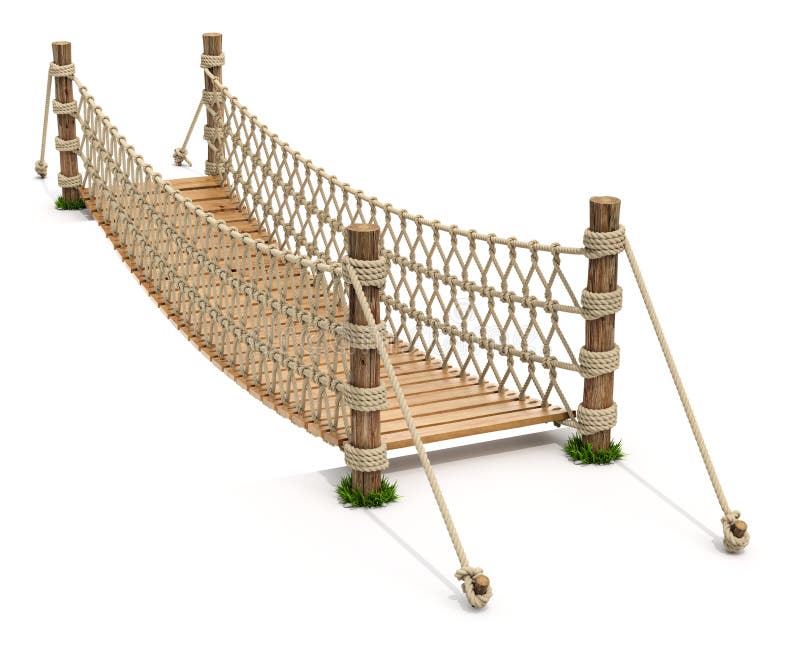 Rope Bridge Stock Illustrations – 710 Rope Bridge Stock Illustrations ...