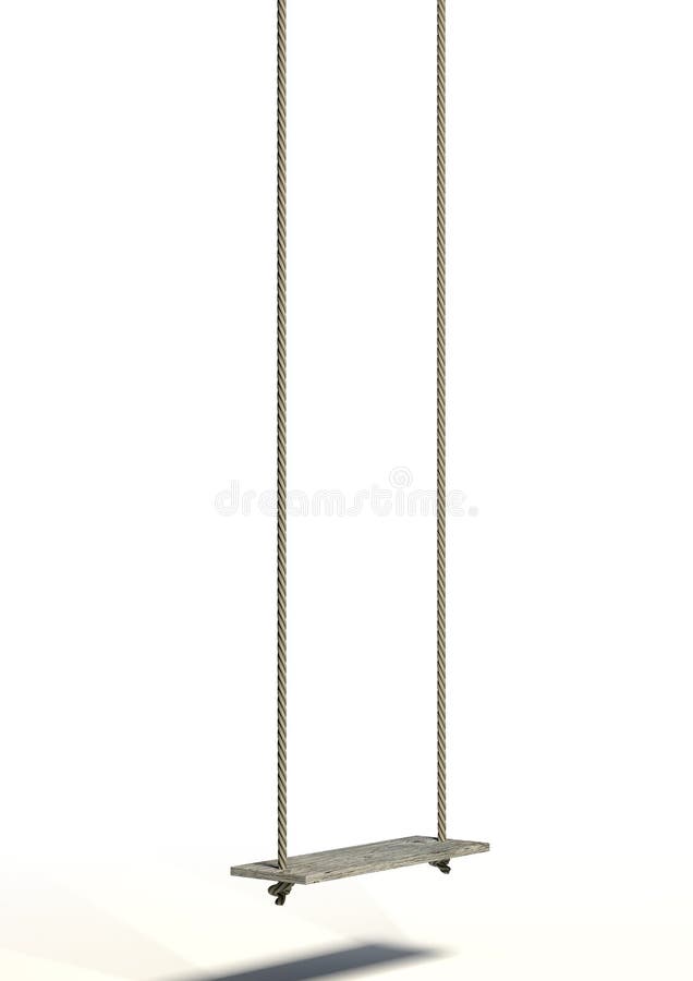 Rope Swing Motion Path Isolated Stock Image - Image of studio, action ...