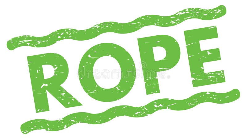 ROPE Text on Green Lines Stamp Sign Stock Illustration - Illustration ...