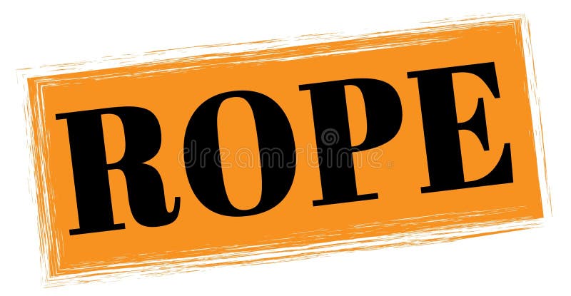 ROPE Text Written on Red Stamp Sign Stock Illustration - Illustration ...