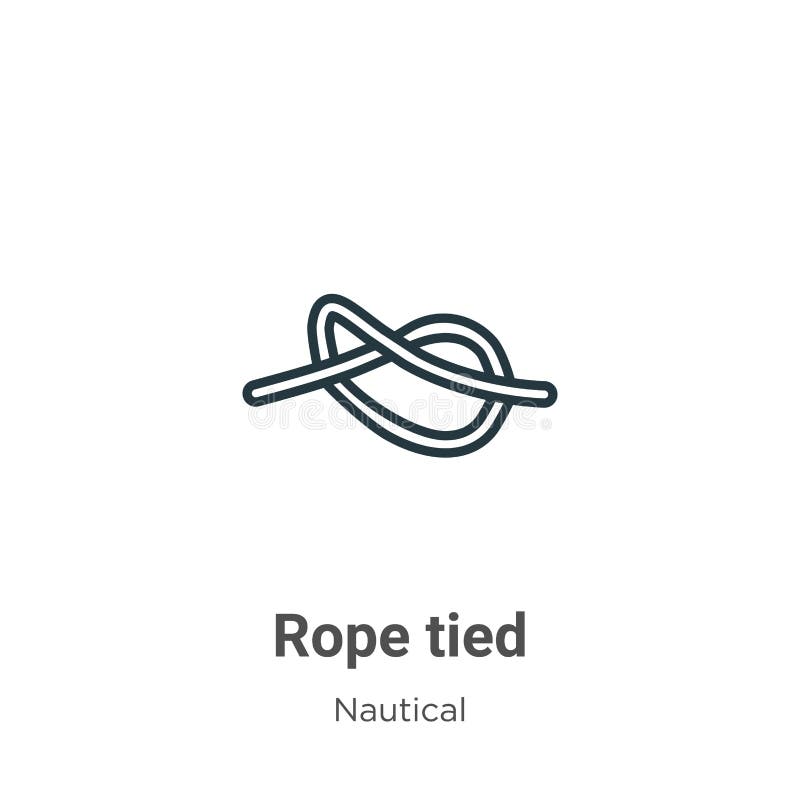 Rope Tied Icon in Filled, Thin Line, Outline and Stroke Style. Vector ...