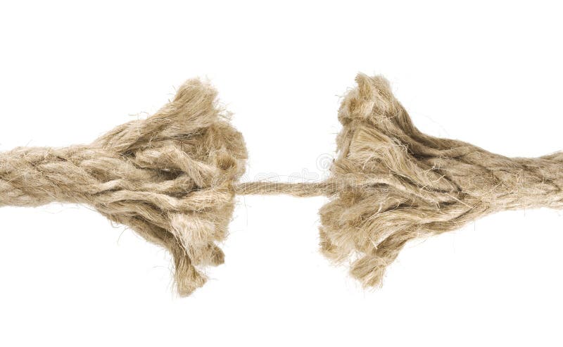 Frayed rope stock image. Image of hanging, break, thread - 12824829