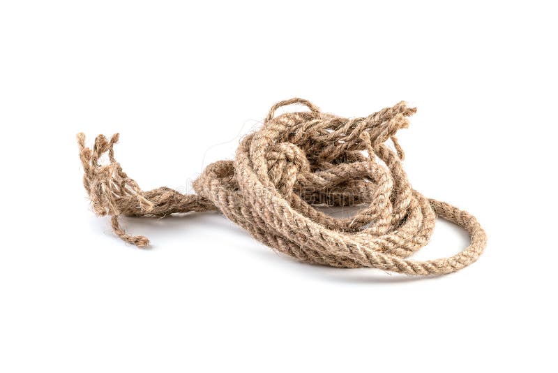 Rope Trap Loop, Hemp Rope Tied Up with Rope Stock Image - Image of ...