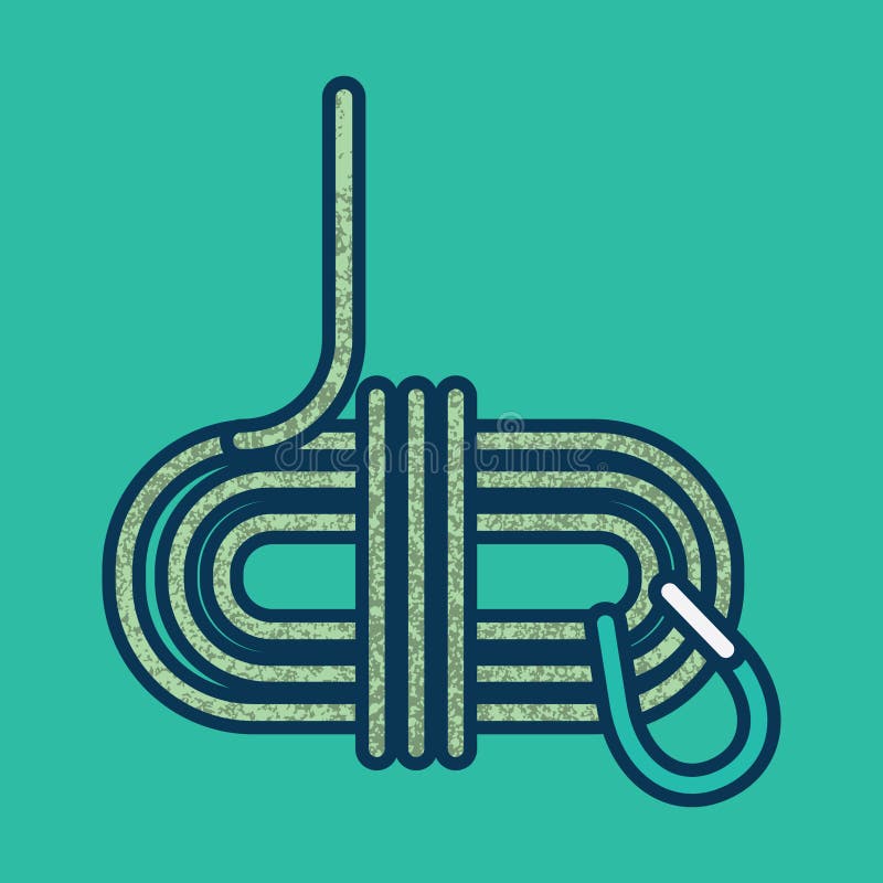 Rope. Vector Illustration Decorative Design Stock Vector - Illustration ...