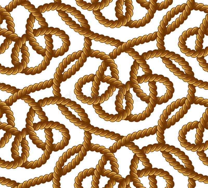 Rope Vector Seamless Pattern Stock Vector - Illustration of graphic ...