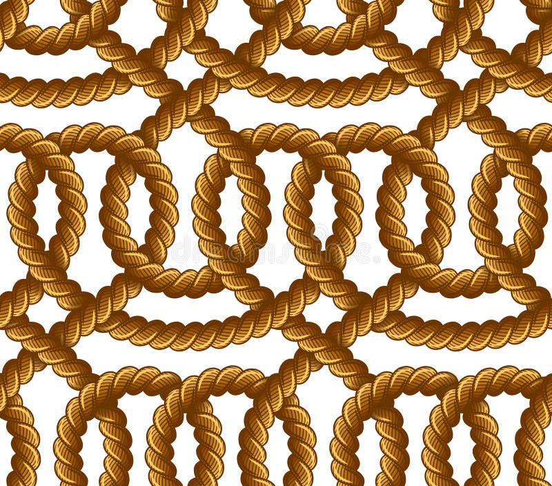 Rope Vector Seamless Pattern Stock Vector - Illustration of rough ...