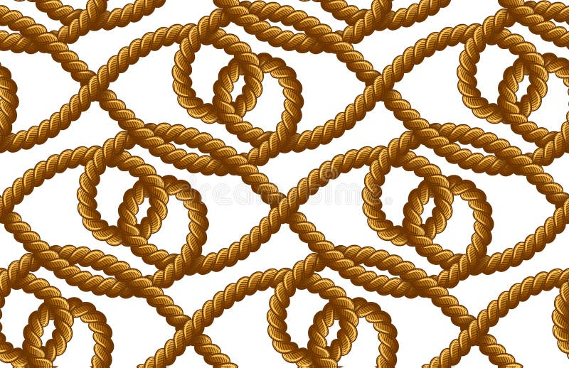 Rope Vector Seamless Pattern Stock Vector - Illustration of seamless ...