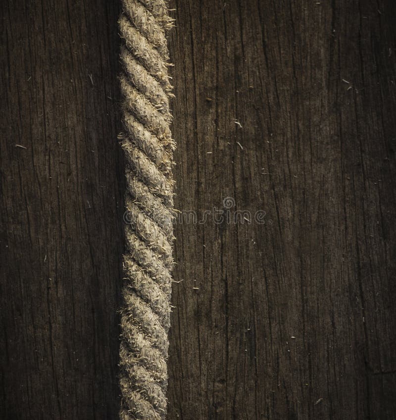 Ship Ropes and Knot on Wood Background Stock Photo - Image of climbing ...