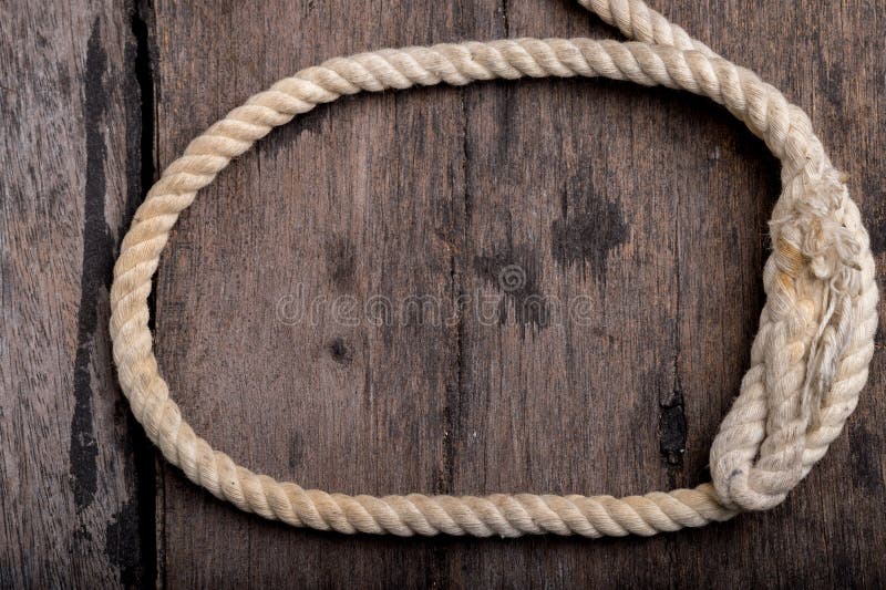 Rope on a wood desk stock image. Image of exterior, plank - 55806645