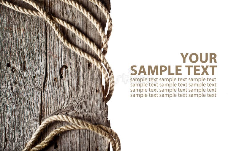 Rope on wooden log stock photo. Image of wood, background - 23004034