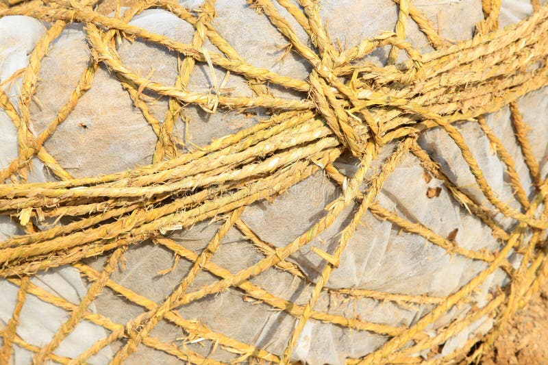 Rope Wrapped Around the Plastic Stock Photo - Image of packaging ...