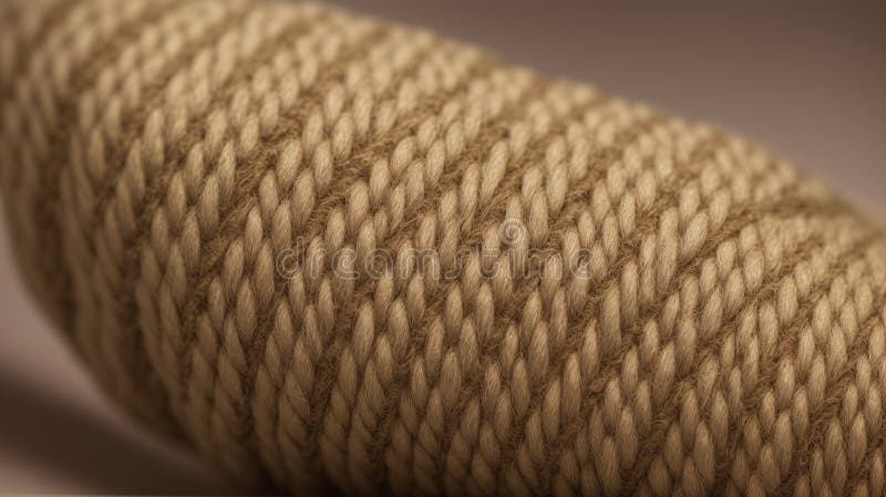 A Rope is Wrapped in a Knot Stock Illustration - Illustration of fabric ...
