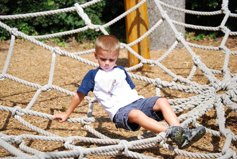 On the ropes stock image. Image of play, male, summer - 3189905