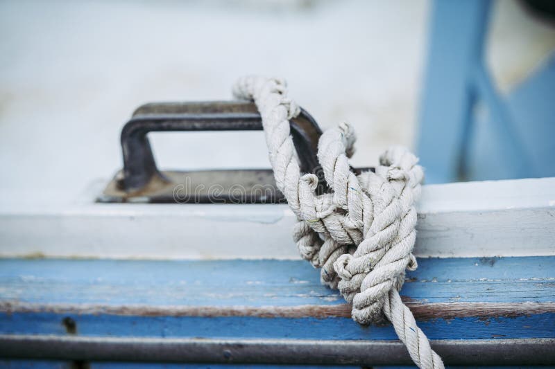 Ropes on a boat stock photo. Image of material, sail - 199032990
