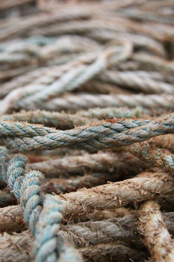 Bunch of ropes stock image. Image of blue, rusty, rope - 8363867