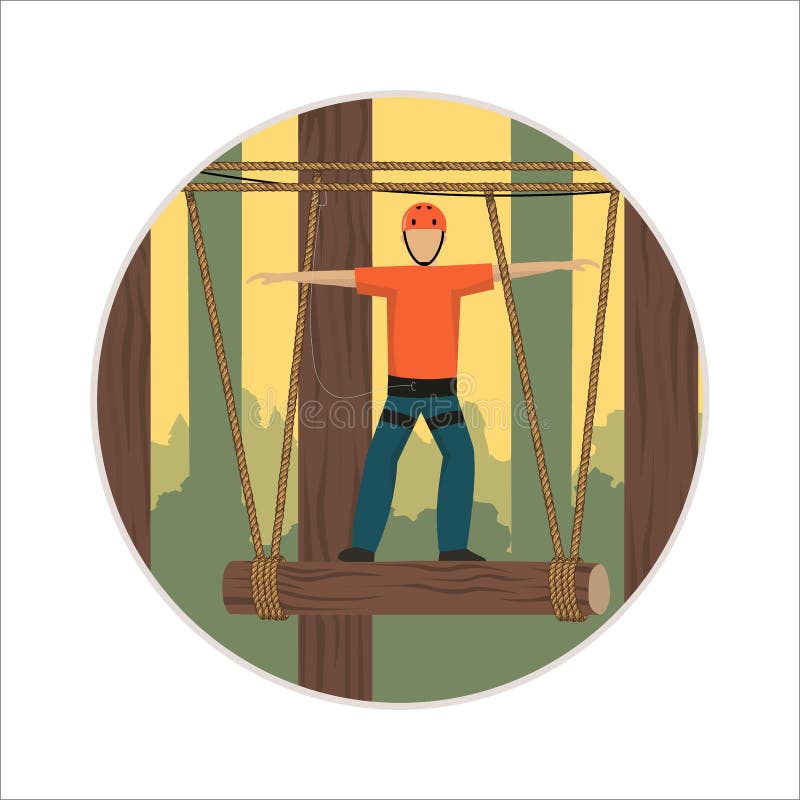 Ropes Course Stock Illustrations – 137 Ropes Course Stock Illustrations ...