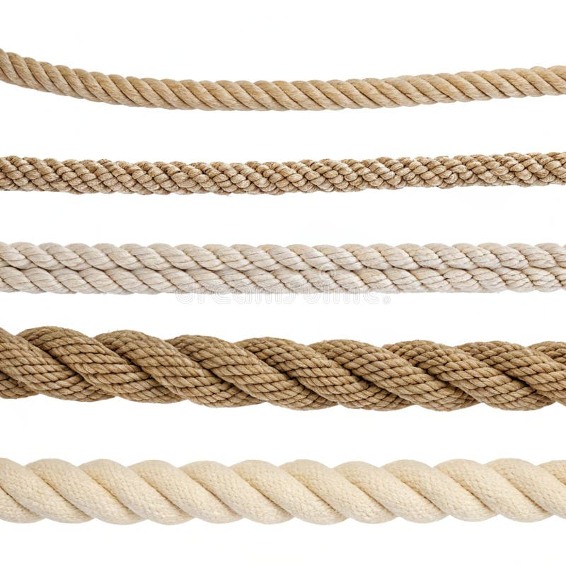 Ropes Decorative Set Isolated on Transparent Background Stock ...