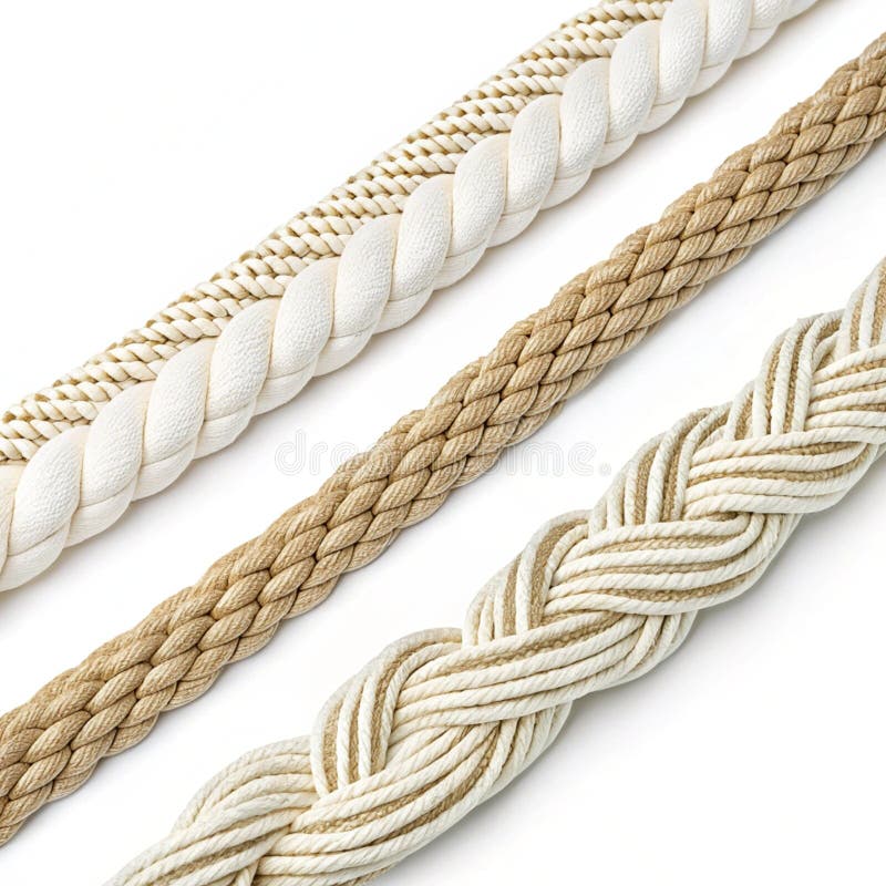 Ropes Decorative Set Isolated on Transparent Background Stock ...