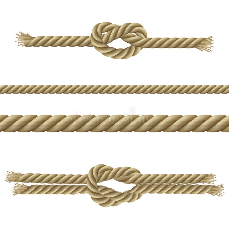 Ropes Decorative Set stock illustration. Illustration of hang - 175872393