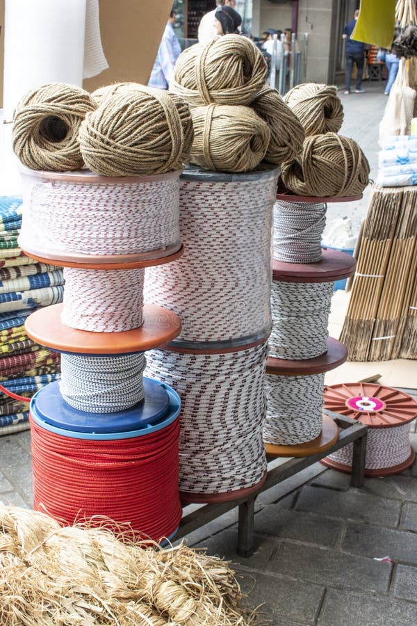 Ropes and Ropes in Front of Shop Outside Editorial Stock Photo - Image ...
