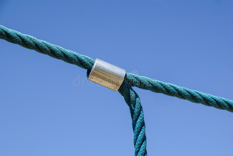 Ropes Joined Together with Blue Sky in the Background Stock Image ...