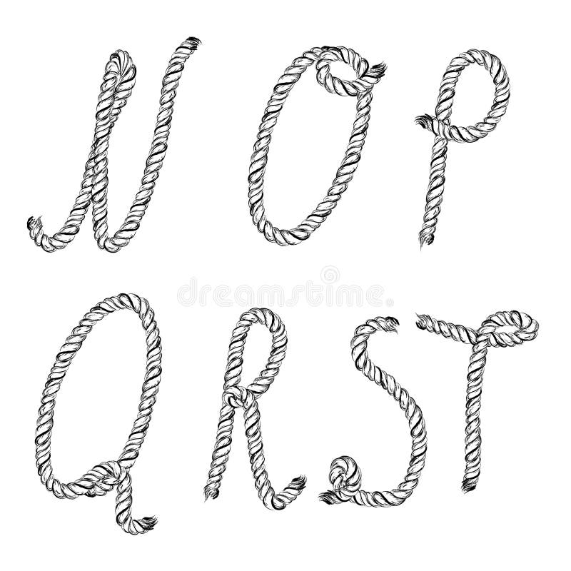 Ropes Letters Stock Illustrations – 188 Ropes Letters Stock ...