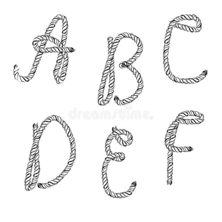 Ropes Letters Stock Illustrations – 257 Ropes Letters Stock ...