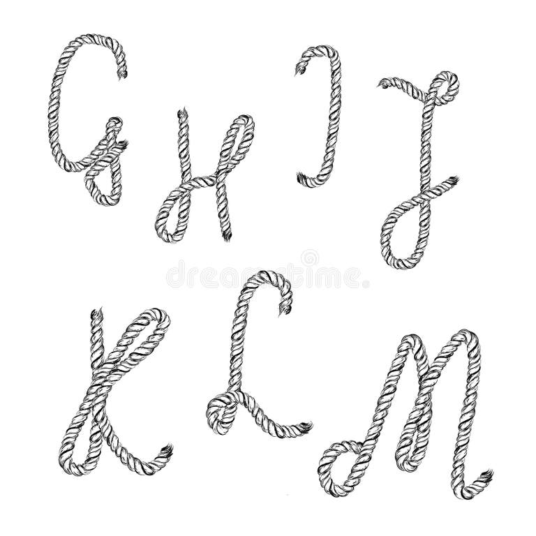 Ropes Letters Stock Illustrations – 257 Ropes Letters Stock ...