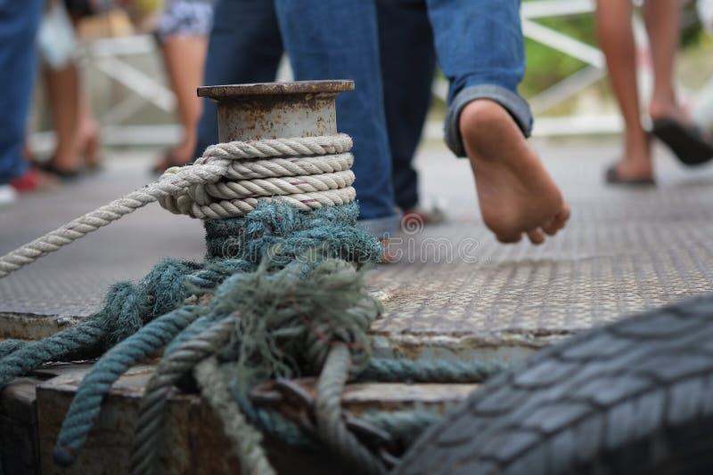 Ropes stock image. Image of knot, vessel, bright, moving - 91501279
